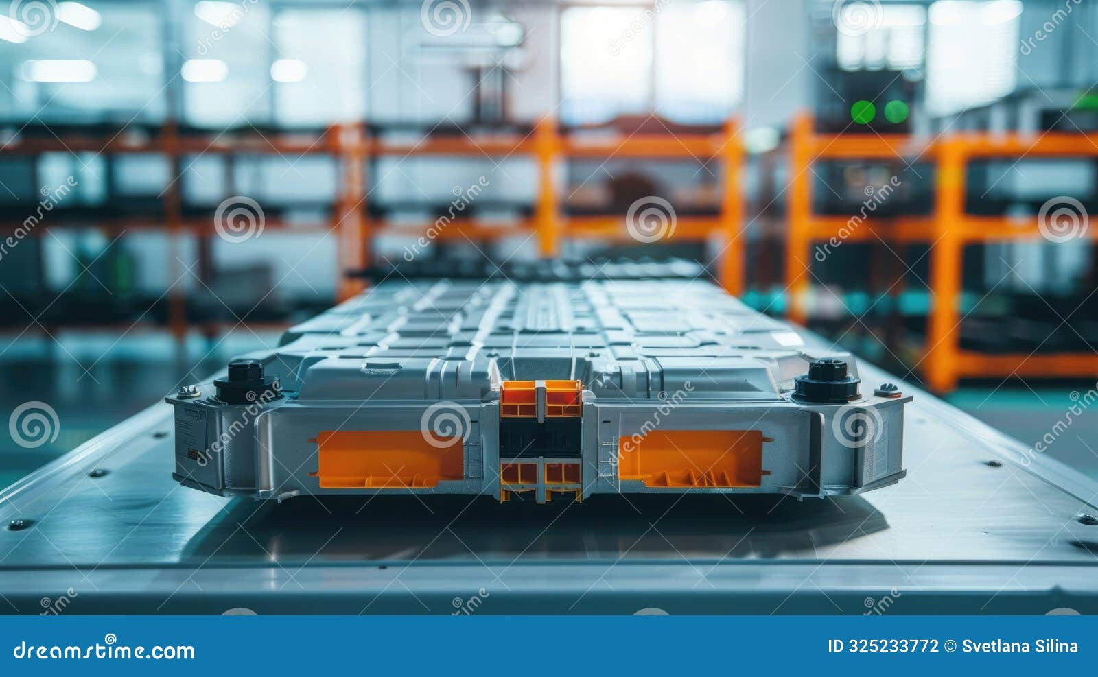 Electric Vehicle Battery with High Voltage and Cooling System ...