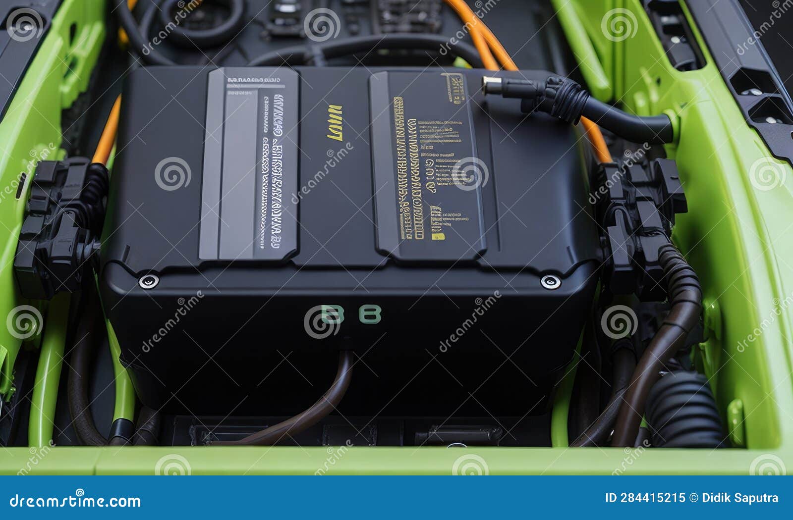 Electric Vehicle Battery Pack Stock Illustration - Illustration of ...