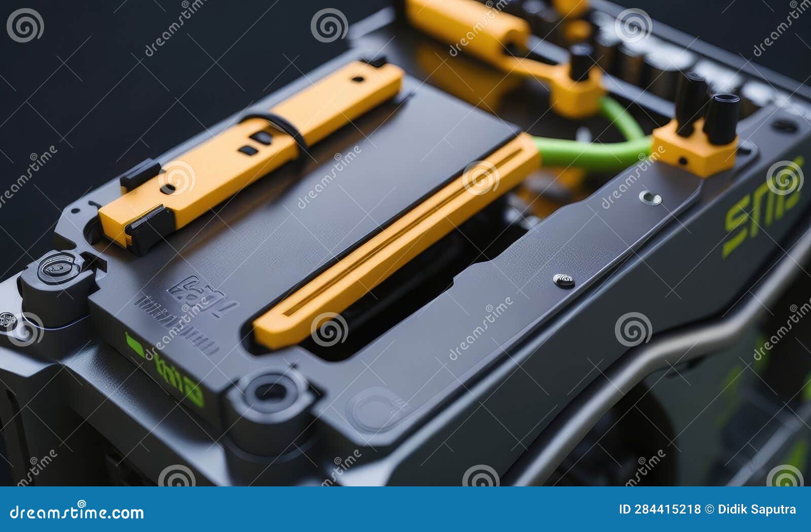 Electric Vehicle Battery Pack Stock Illustration - Illustration of ...
