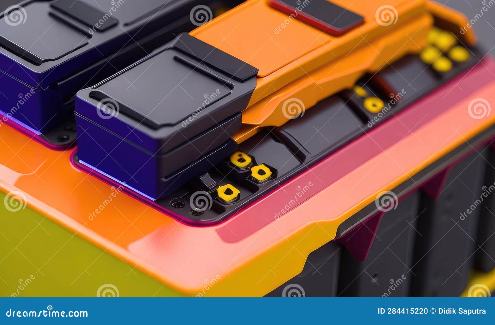 Electric Vehicle Battery Pack Stock Illustration - Illustration of ...