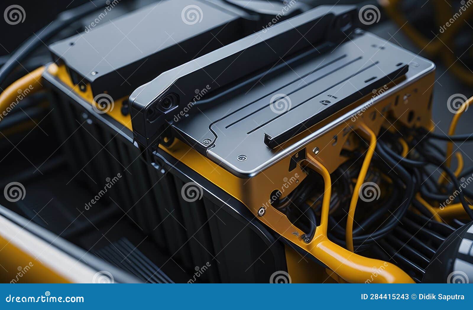 Electric Vehicle Battery Pack Stock Illustration - Illustration of ...