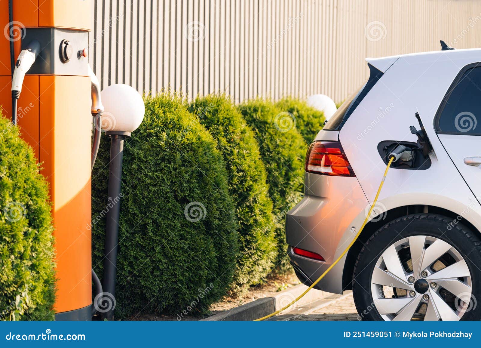 Electric Vehicle And Bus Charging Points. Shot Of Modern Electric Power ... Electric Vehicle And Bus Charging Points. Shot Of Modern Electric Power ...