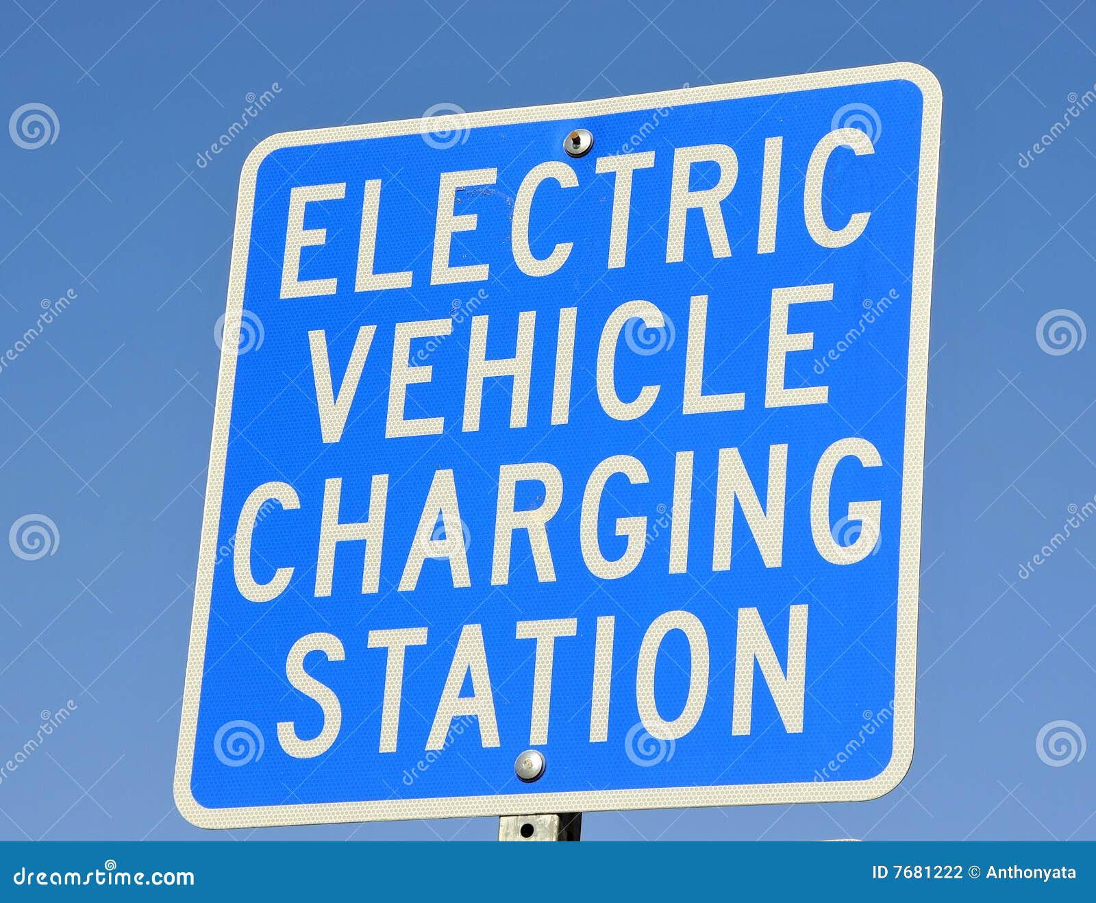 Electric Vehicle Charging Signage Stock Photo - Image of concept ...