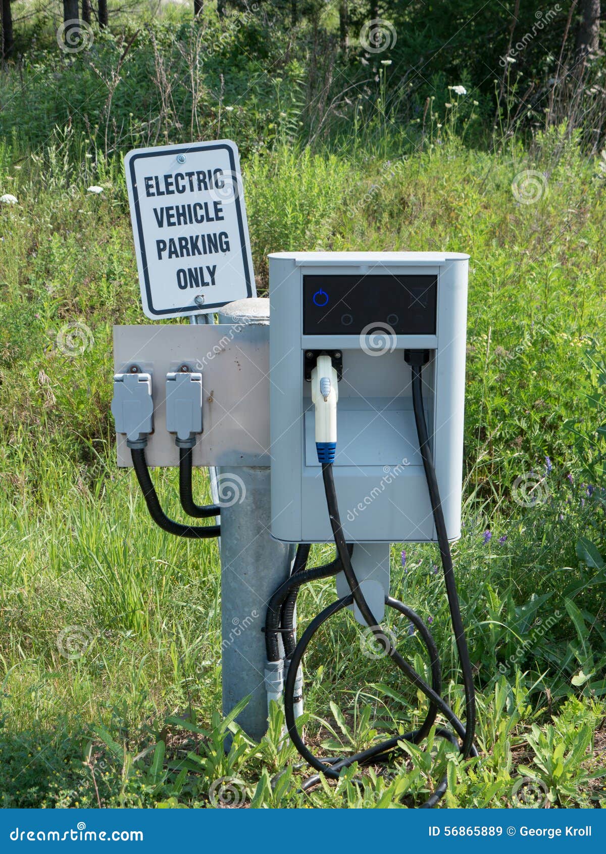 Electric Vehicle Charging Station Stock Image - Image of environment ...