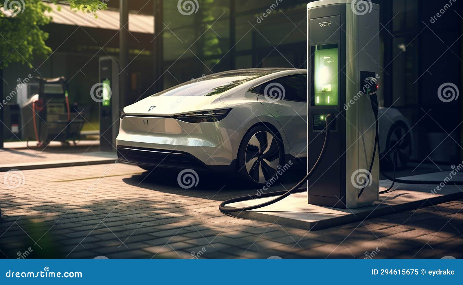 Electric Vehicle Charging Stations: a Charging Station with an Electric ...