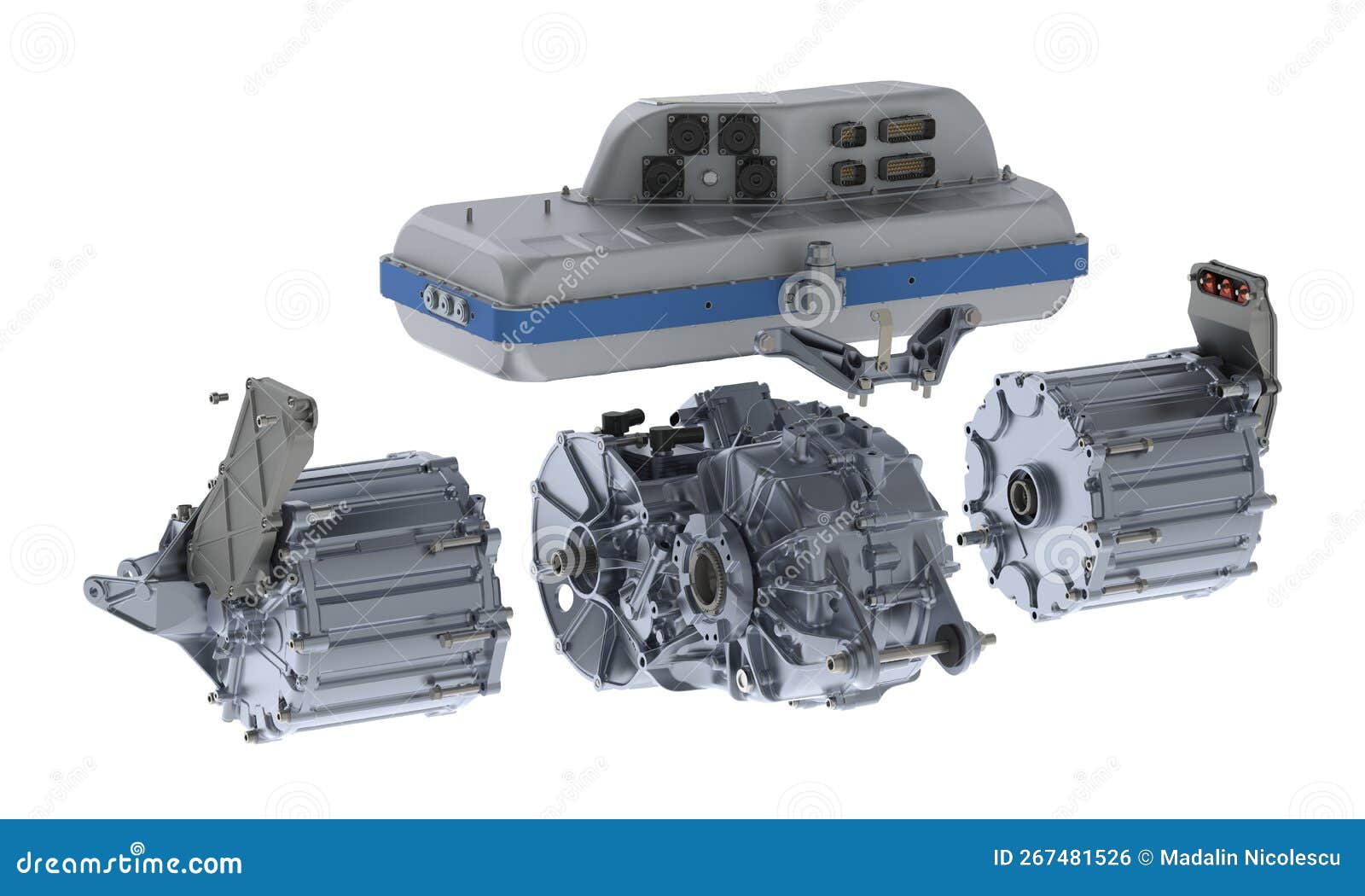 Electric Vehicle Motor Exploded View Presentation, 3D Rendering Stock ... Electric Vehicle Motor Exploded View Presentation, 3D Rendering Stock ...
