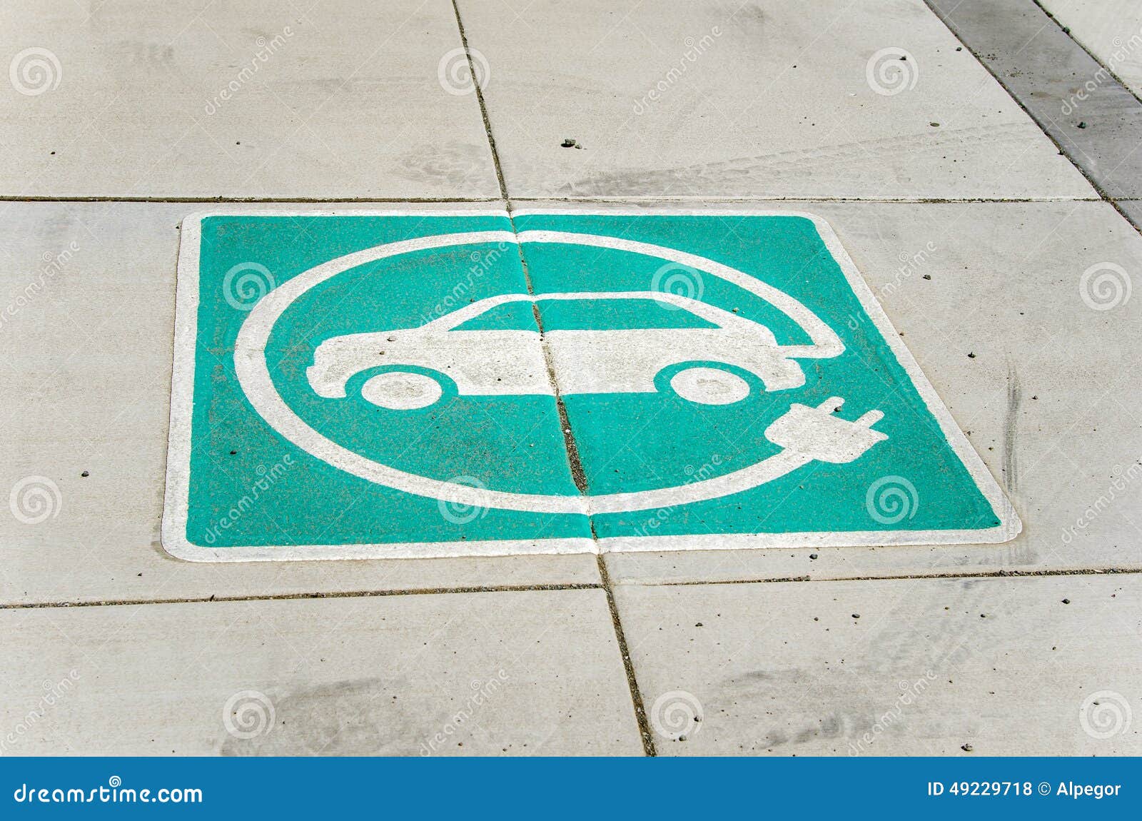 Electric Vehicle Sign stock photo. Image of ecology, energy - 49229718