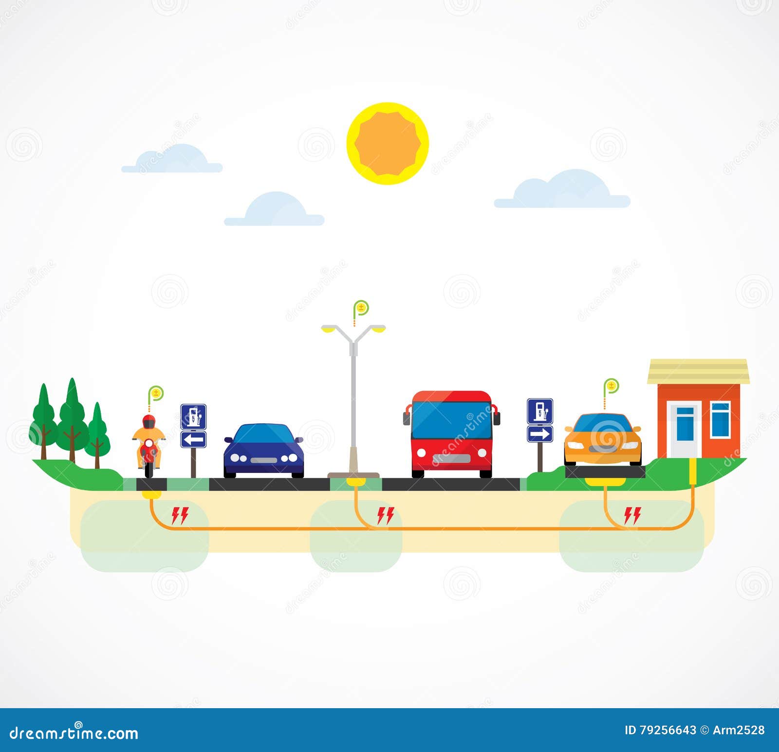 Underground Cable Stock Illustrations – 747 Underground Cable Stock ...