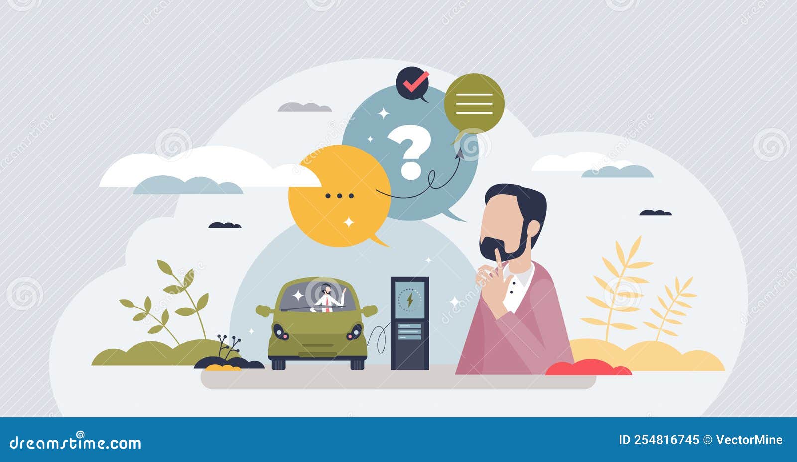 Electric Vehicles Or Cars Faq Or Favorite Asked Questions Tiny Person