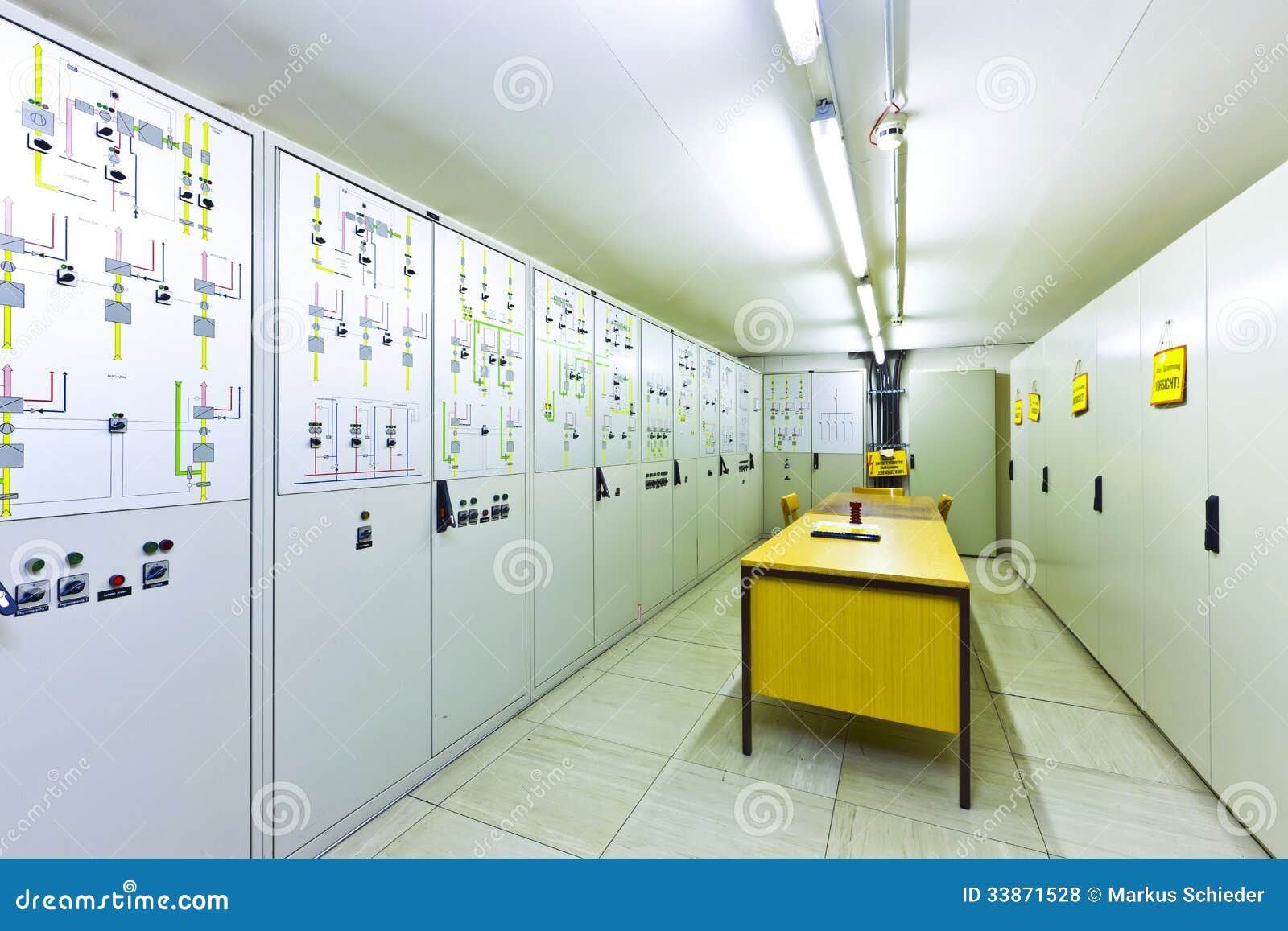 Electric Voltage Control Room Stock Photo - Image of nuclear, electric ...