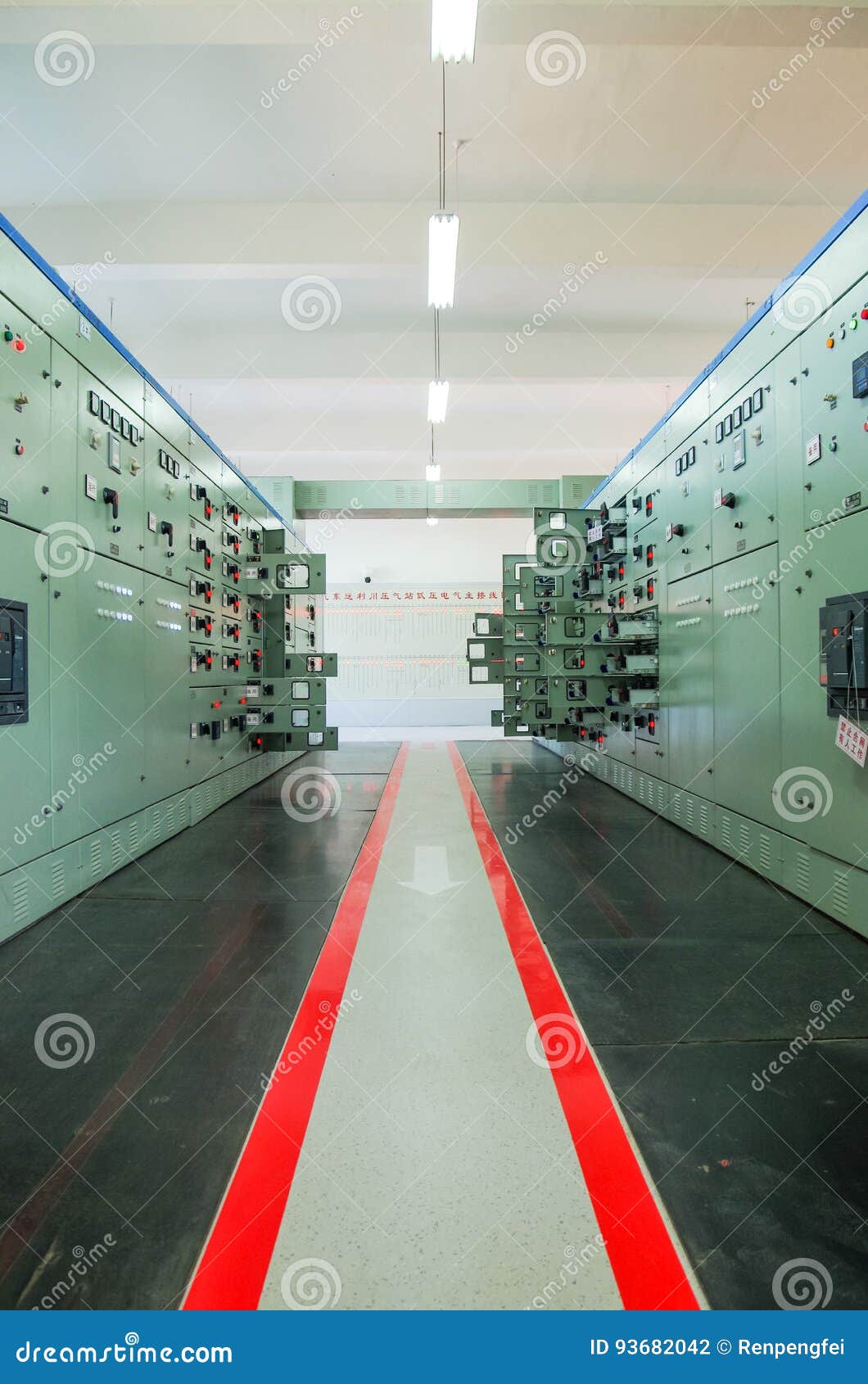 Electric Voltage Control Room of a Plant Editorial Photography - Image ...