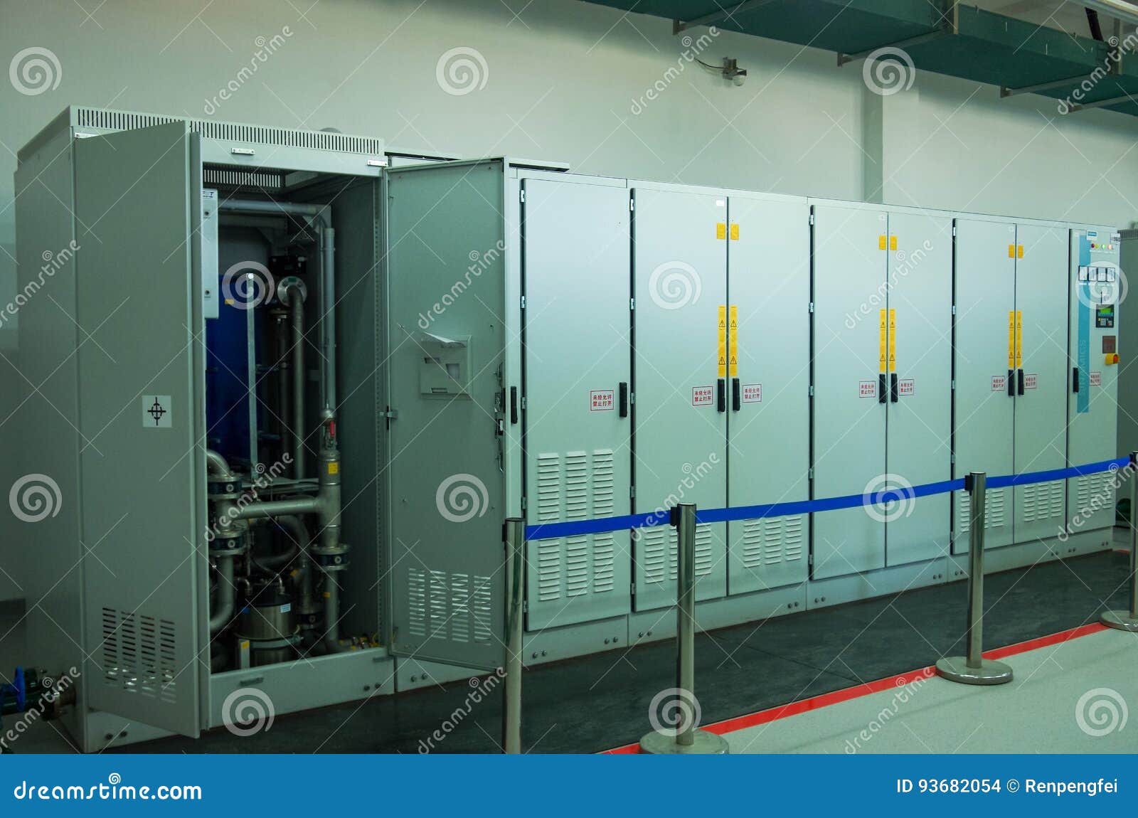 Electric Voltage Control Room of a Plant Editorial Stock Image - Image ...