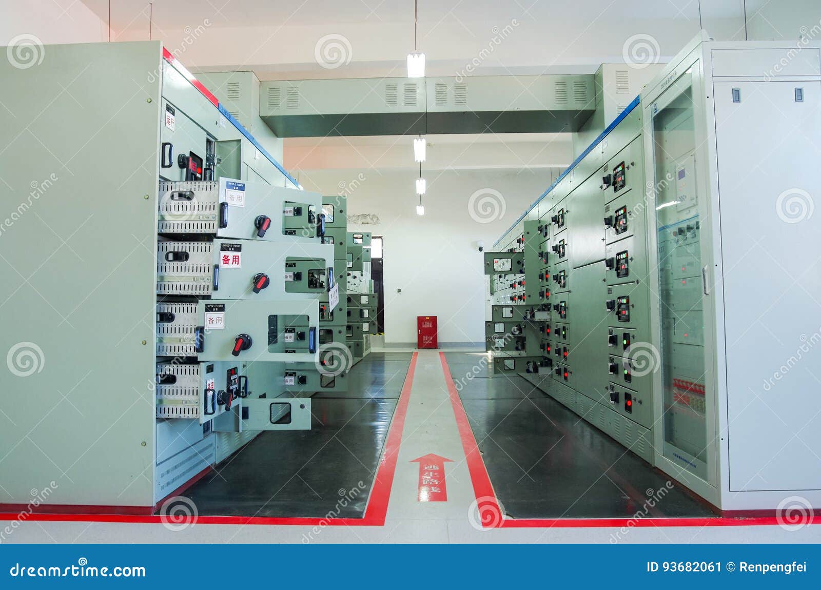 Electric Voltage Control Room of a Plant Editorial Photo - Image of ...