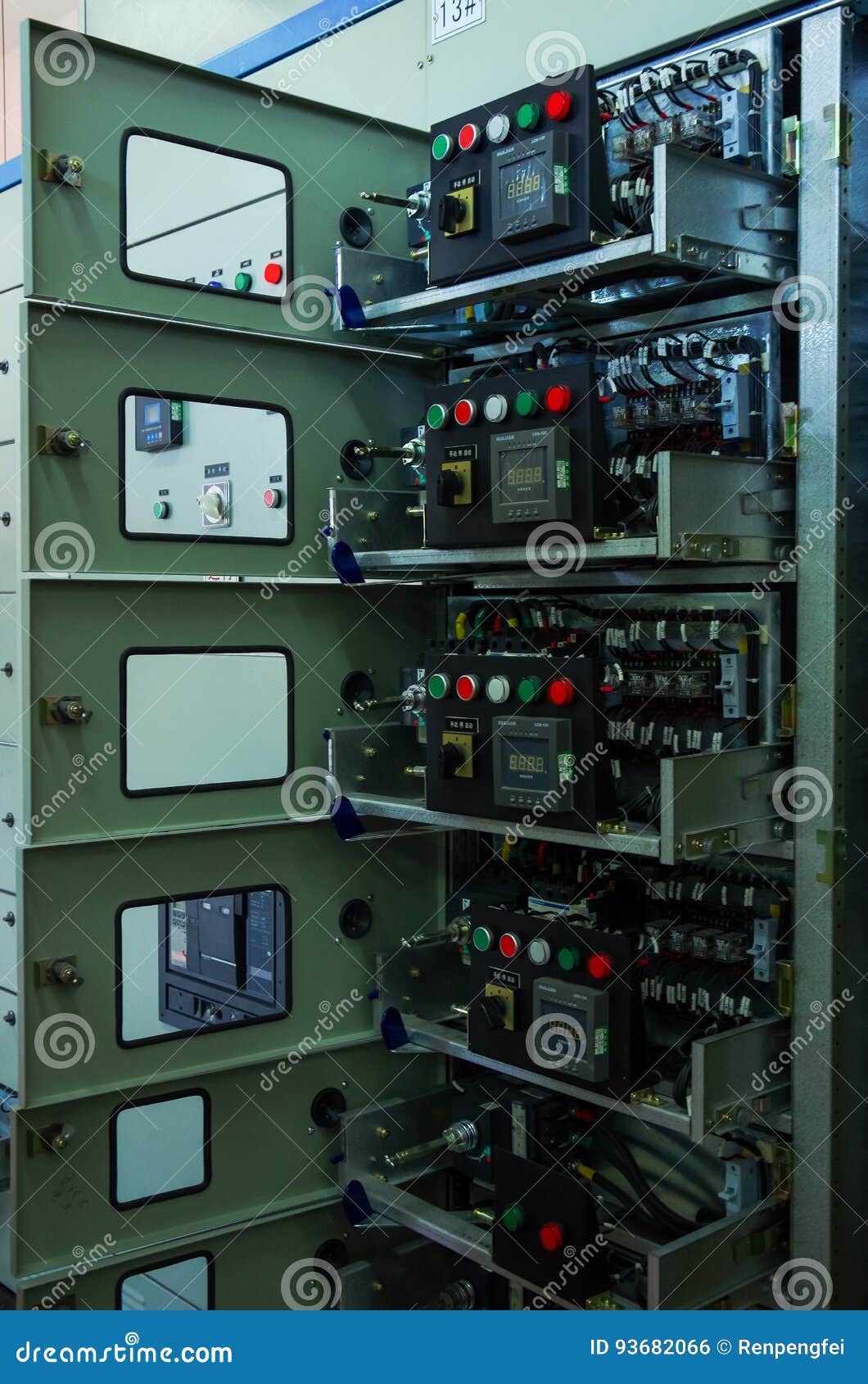 Electric Voltage Control Room of a Plant Editorial Photo - Image of ...