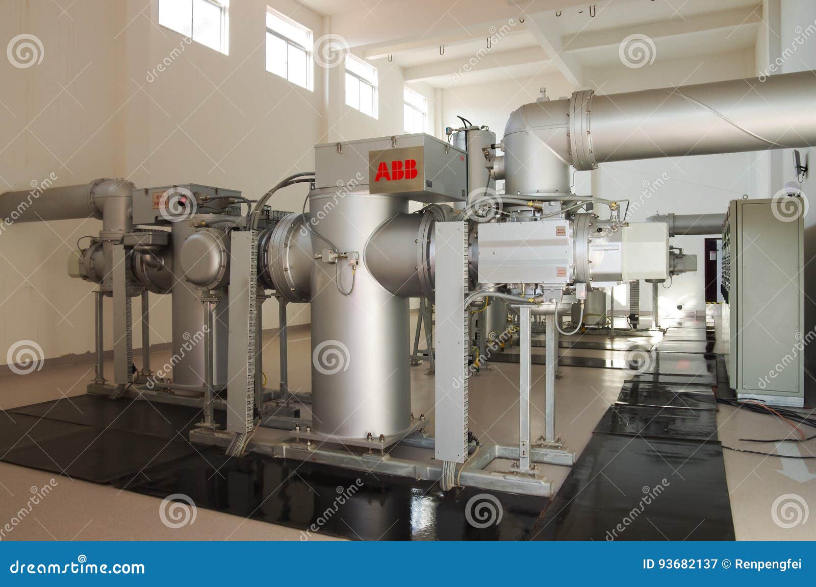 Electric Voltage Control Room of a Plant Editorial Photography - Image ...