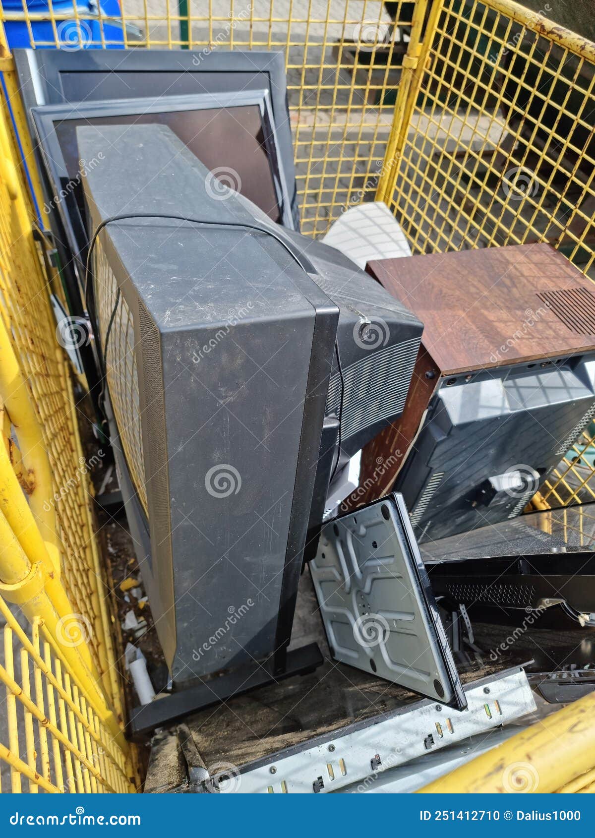 Electric Waste Electric Devices Sorting Garbage - Denmark Stock Photo ...