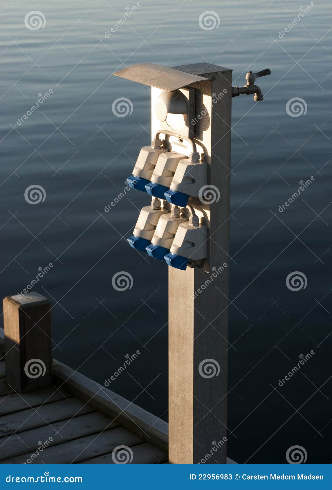 Electric and Water Connection Stock Image - Image of marina, urban ...