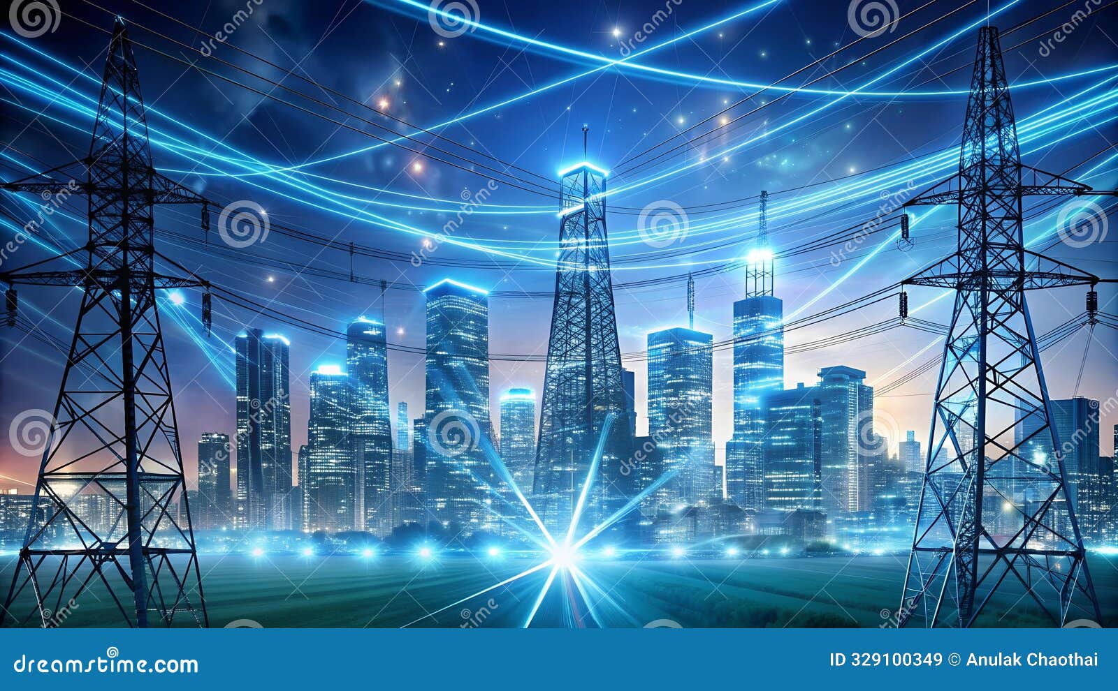 The Electric Web: a Visualization of Power Grids in a Futuristic City ...