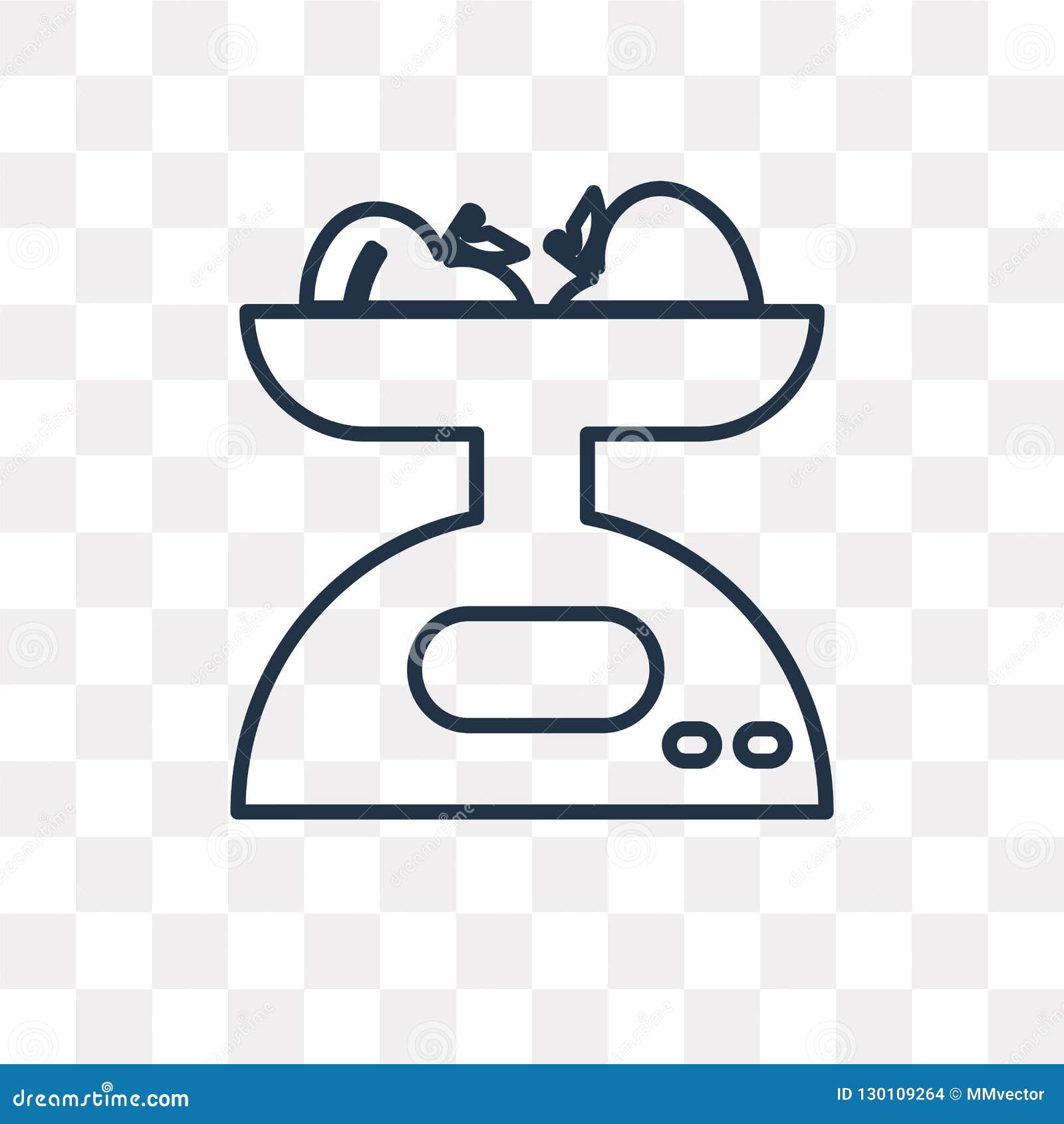 Electric Weight Scale Vector Icon Isolated on Transparent Background ...