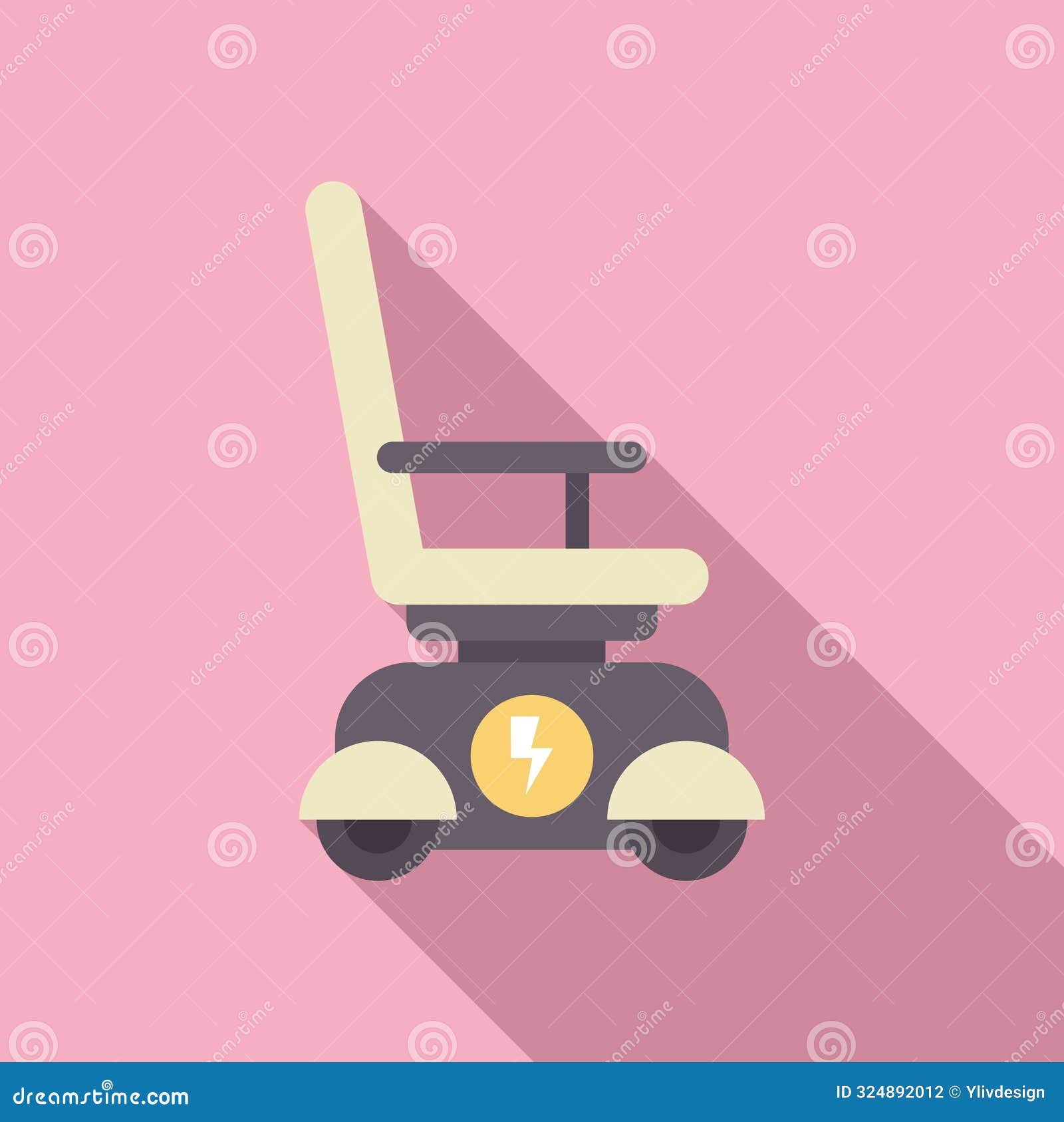 Electric Wheelchair Icon Showing Disability and Mobility Issues Stock ...