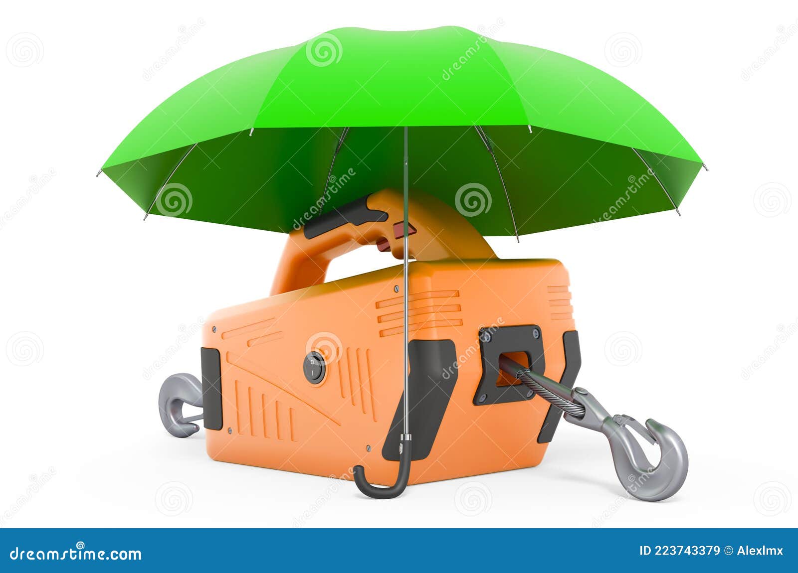 Electric Winch Isolated On Transparent Background Stock Photo ...