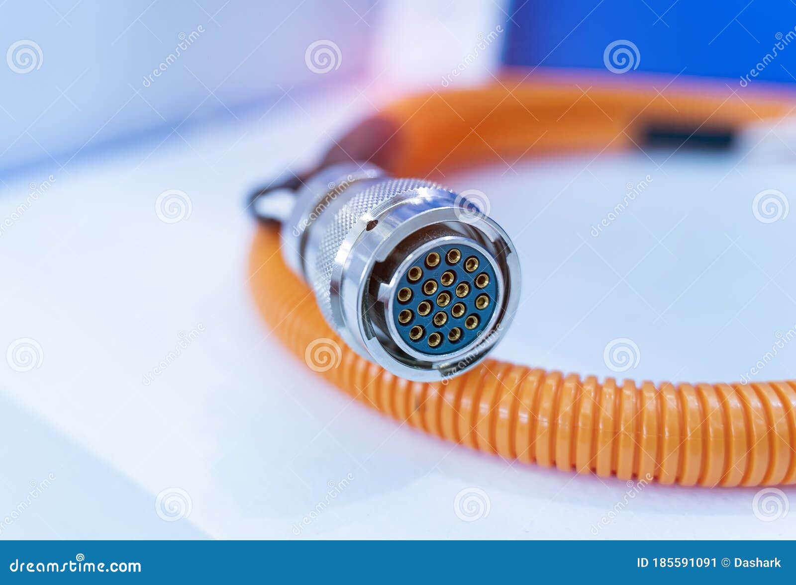 Electric Wire Androbotic Plug Cables Connected at Control Box for Robot ...