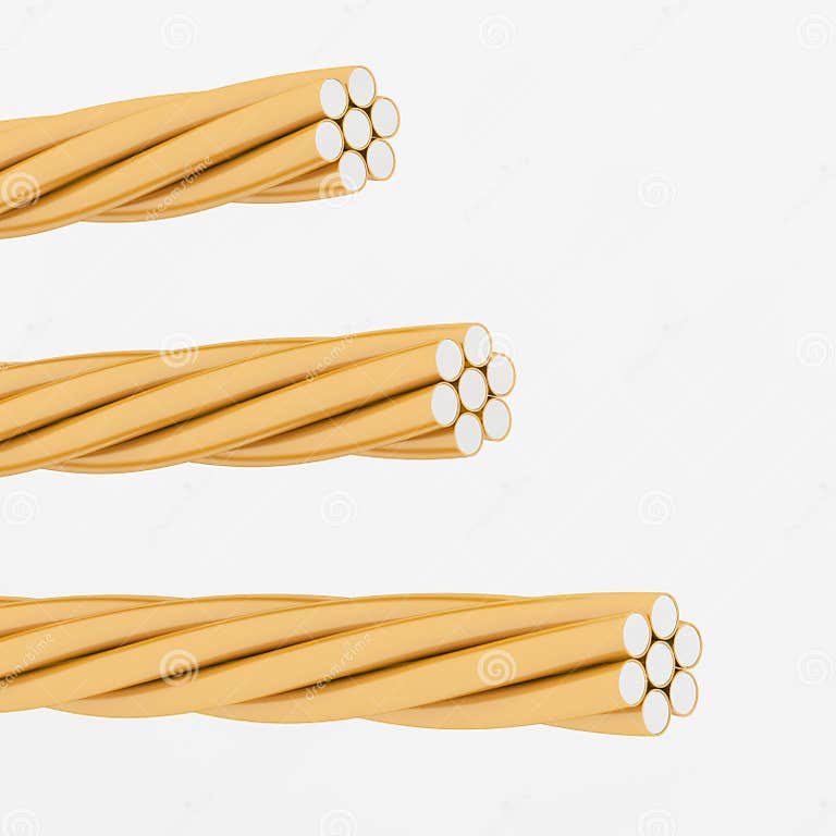 Electric Wire Cable with Clipping Path. Stock Illustration ...