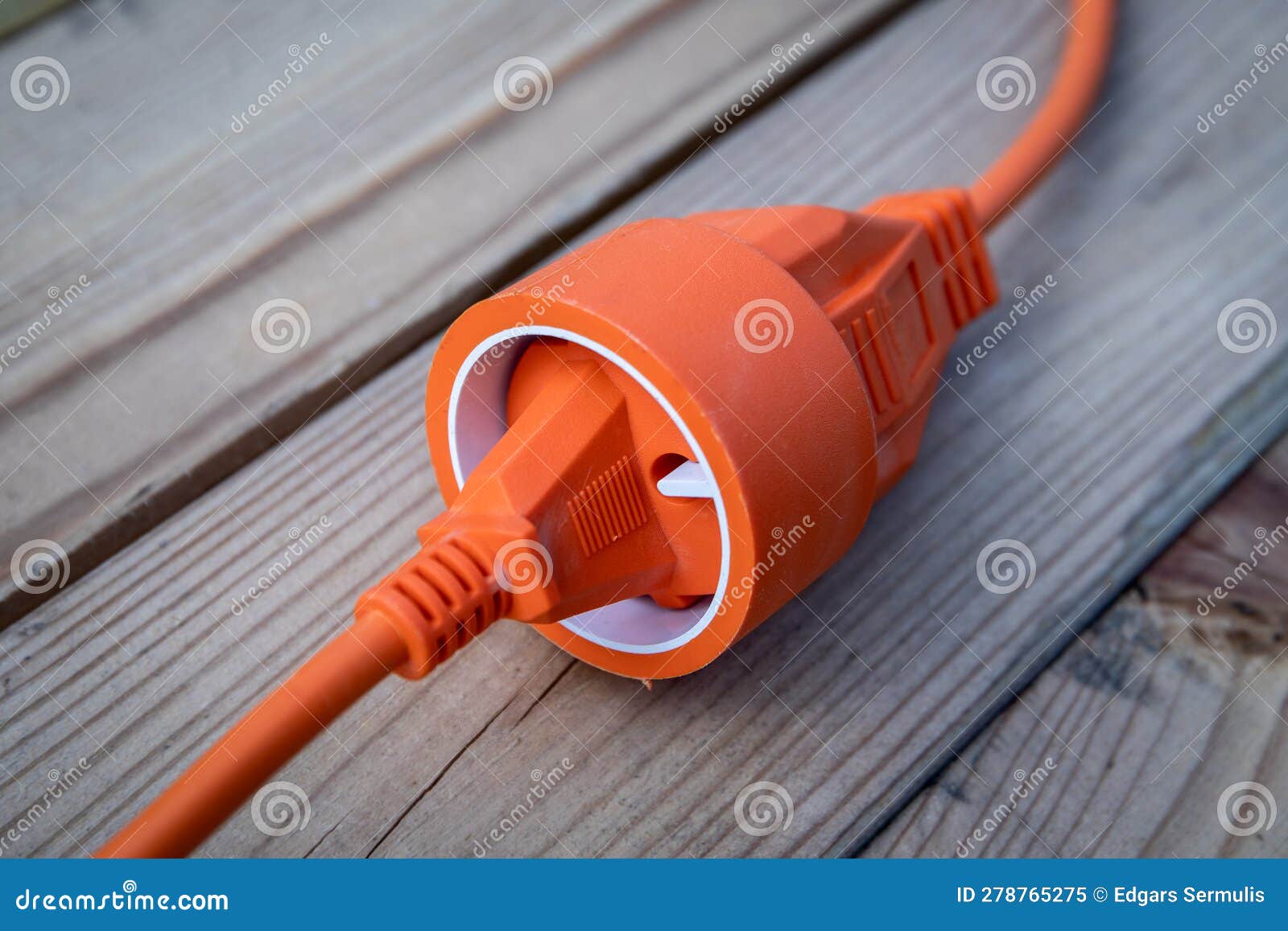 Electric Wire, Cable or Extension Cord on Wood Texture Background Stock ...