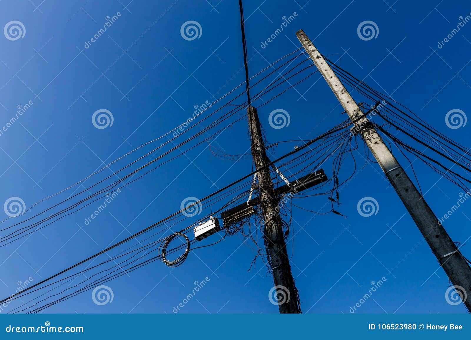 Electric wire stock photo. Image of background, infrastructure - 106523980