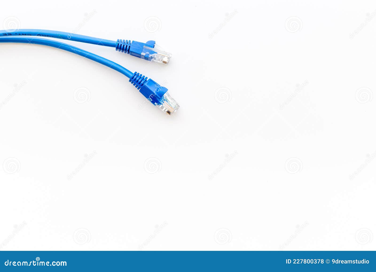 Electric Wire and Network Cables, Top View Stock Photo - Image of ...