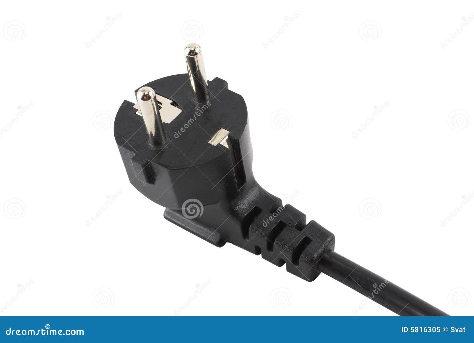 Electric wire and plug stock image. Image of technology - 5816305