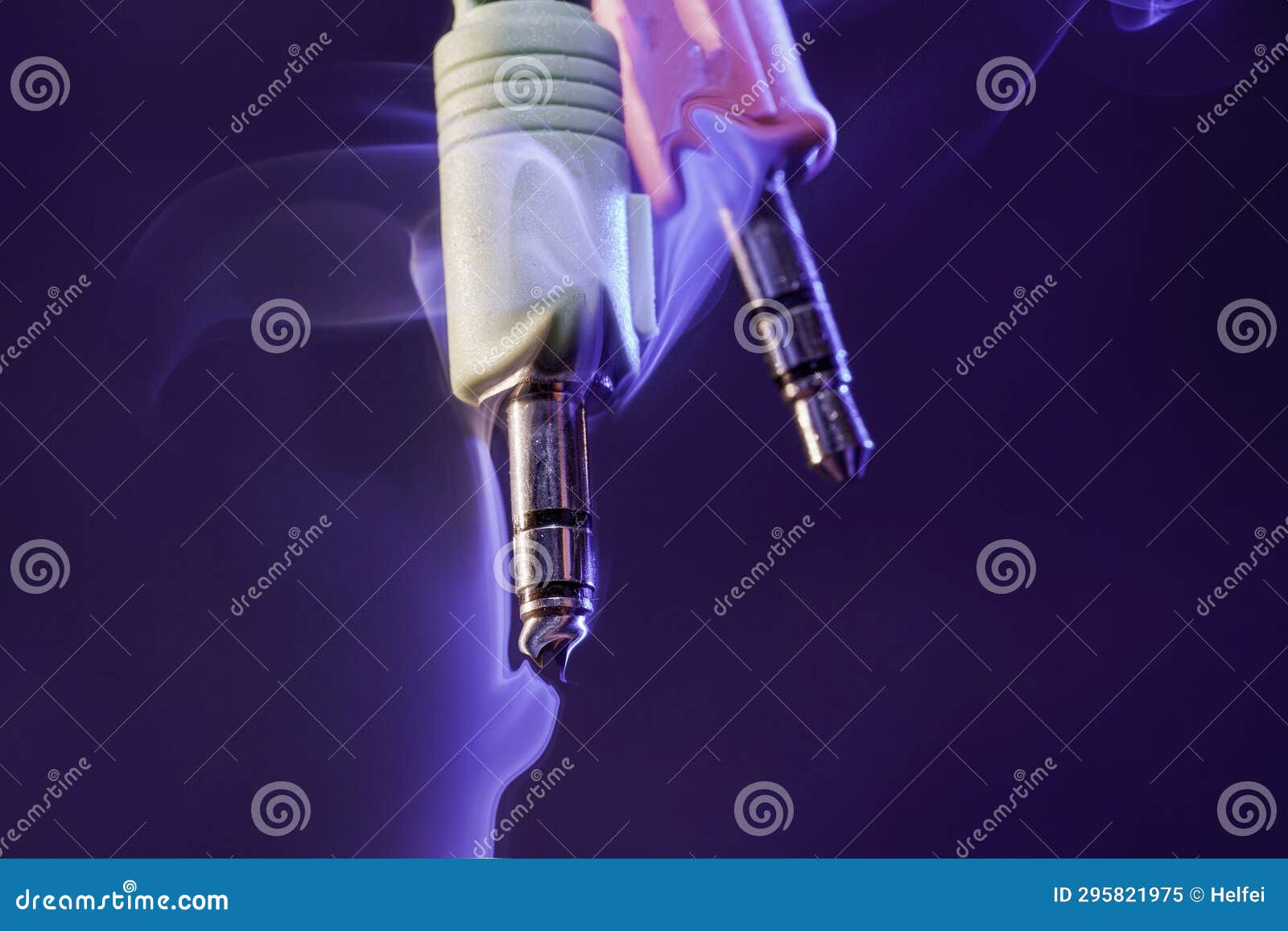 Electric Wire and Smoke is Meant To Symbolize Blown Insulation Stock ...