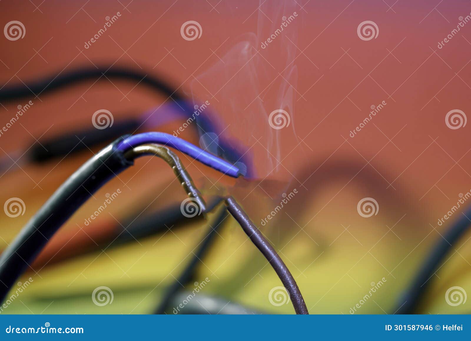 Electric Wire and Smoke is Meant To Symbolize Blown Insulation or ...