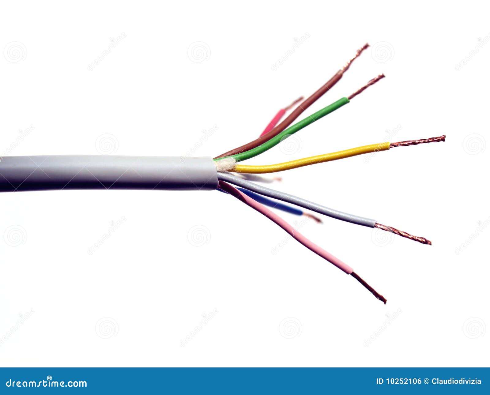 Electric wires stock photo. Image of colour, copper, wire - 10252106