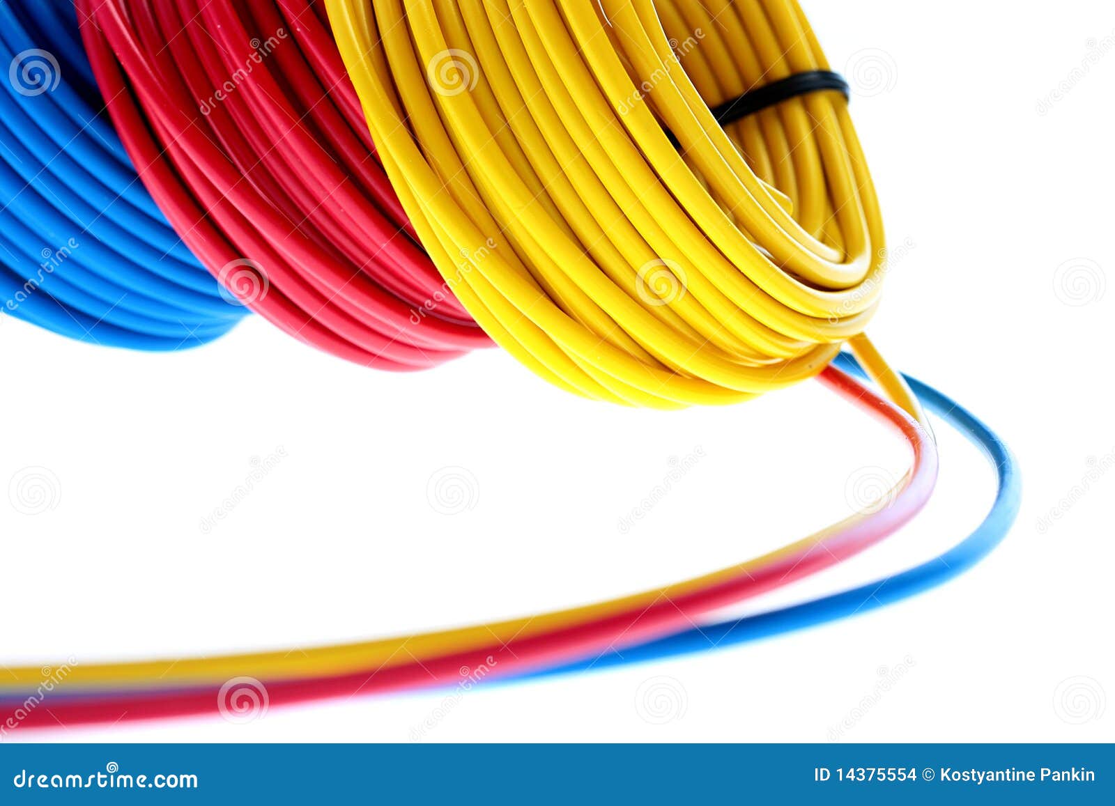 Electric wires stock photo. Image of technology, coil - 14375554