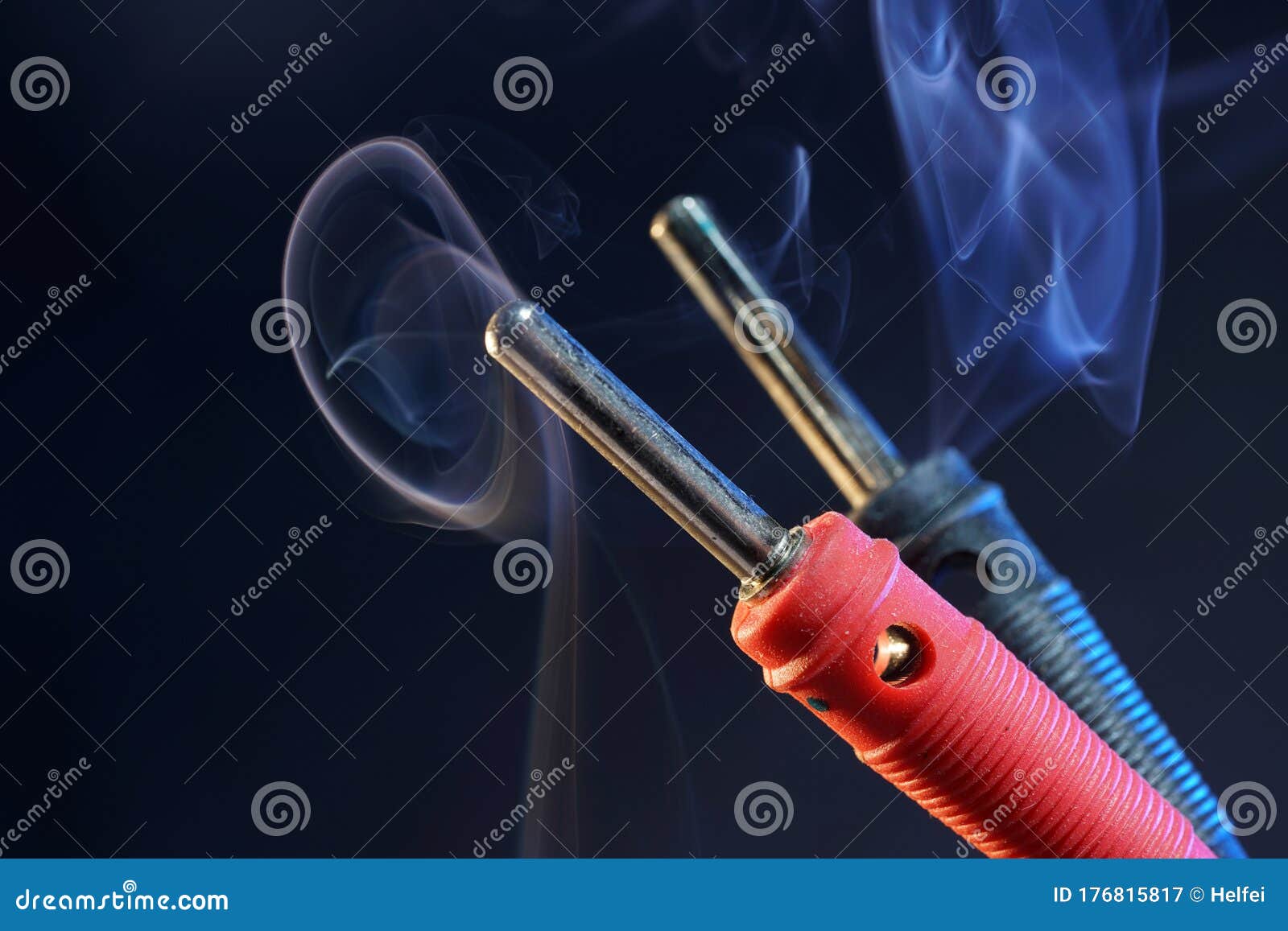 Electric Wires with Smoke Photographed in the Studio Stock Image ...