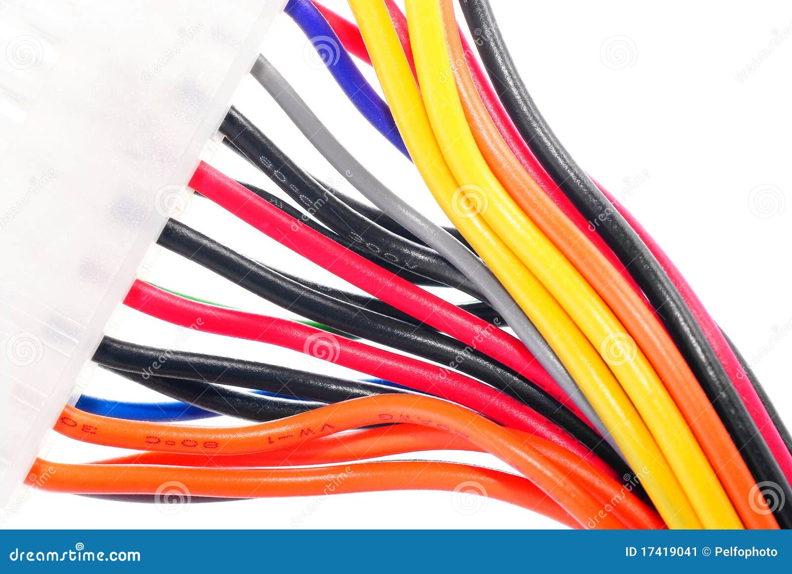 Electric wiring. stock image. Image of cable, dangers - 17419041