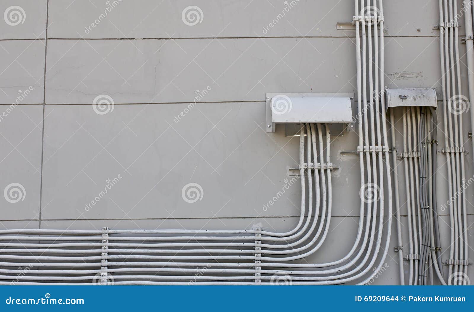 Electric wiring stock photo. Image of construction, cable - 69209644