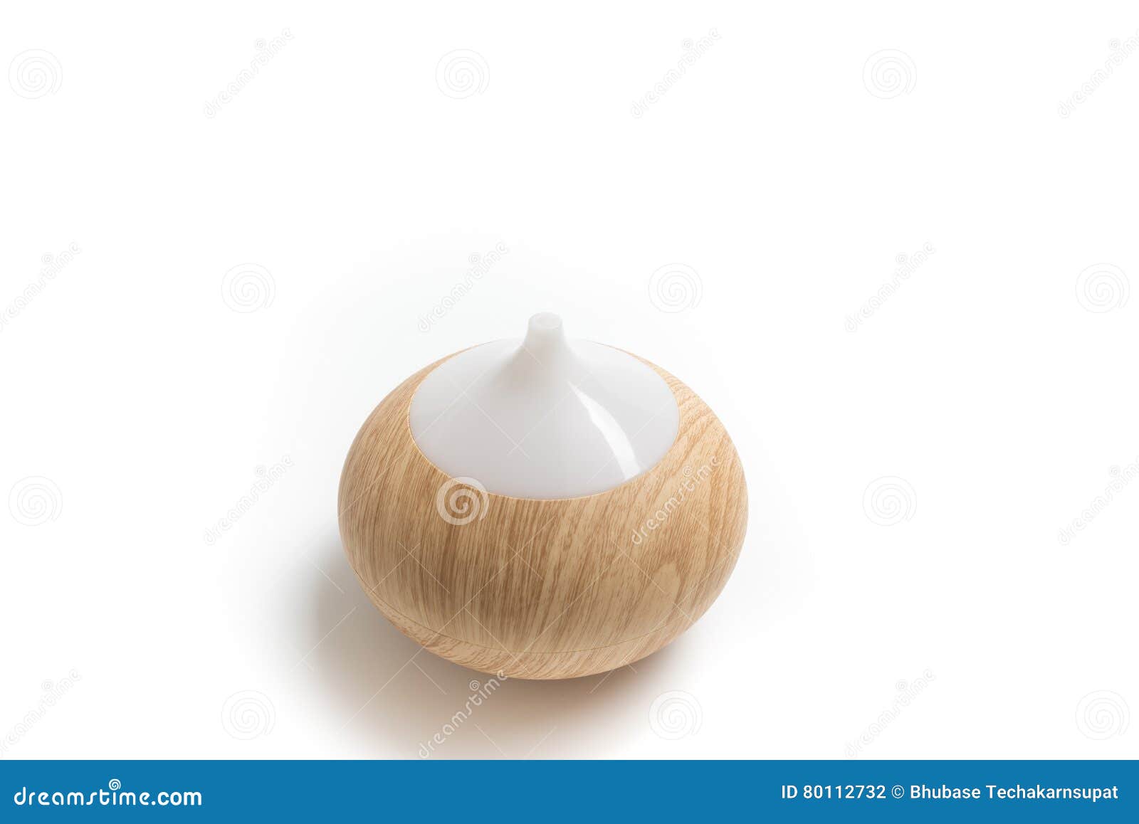 Electric Wooden Aroma Oil Diffuser Isolated On White Background Stock ...