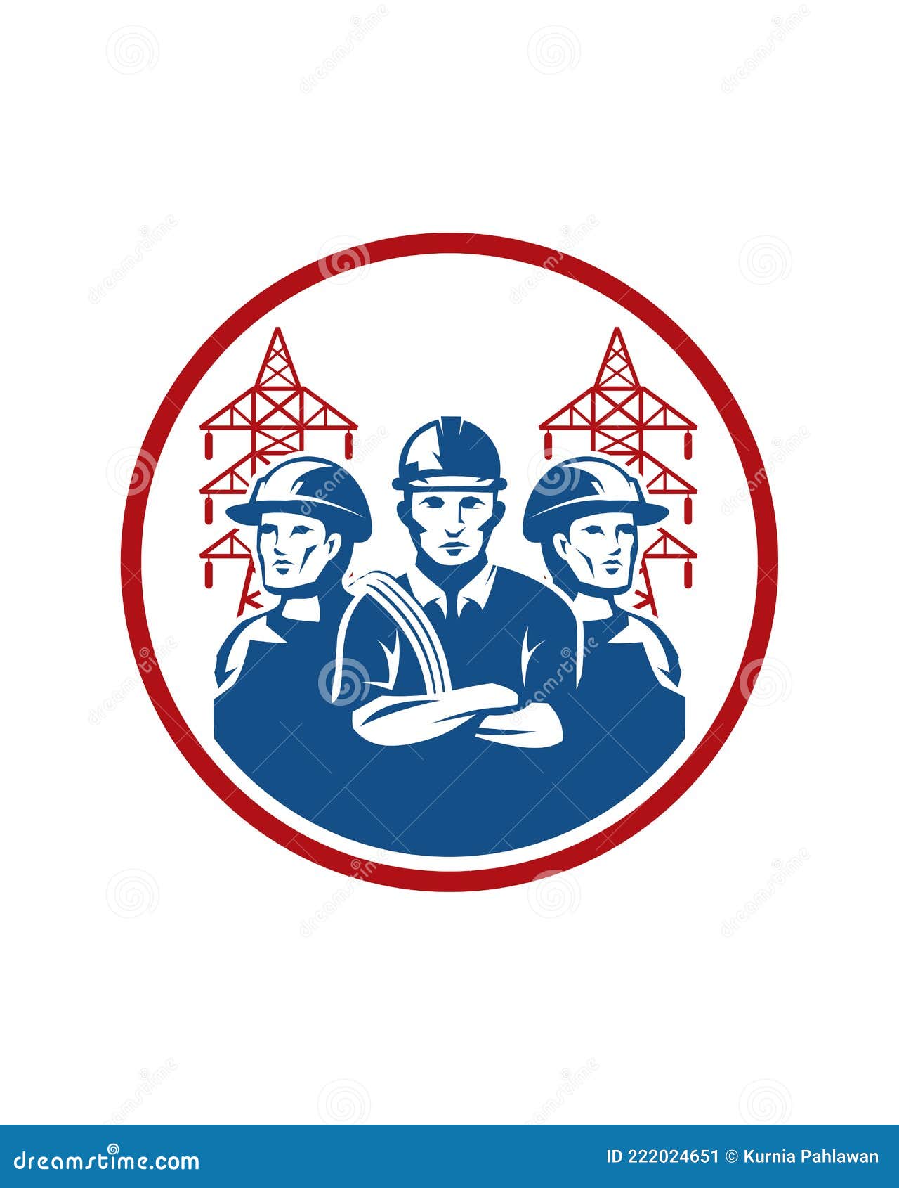 Electric Work Team Work Logo Stock Vector - Illustration of corporate ...