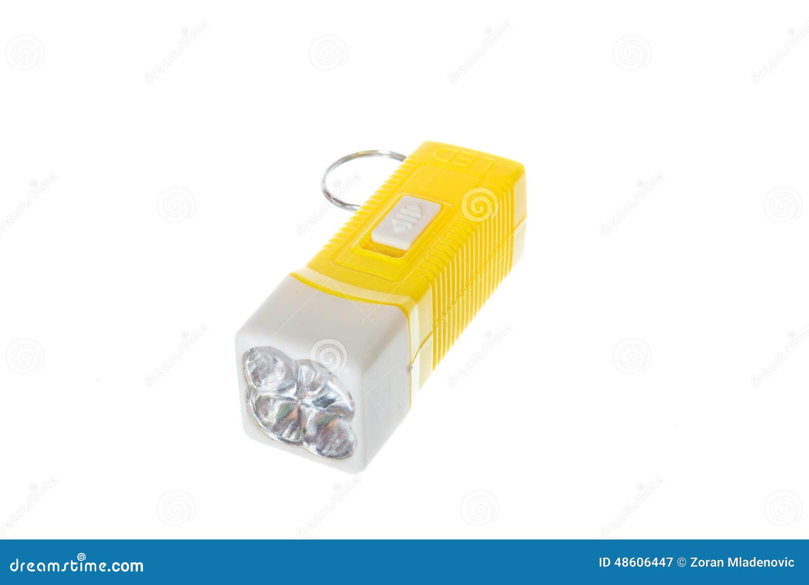 Electric Yellow Pocket Led Flashlight or Torch Stock Image - Image of ...