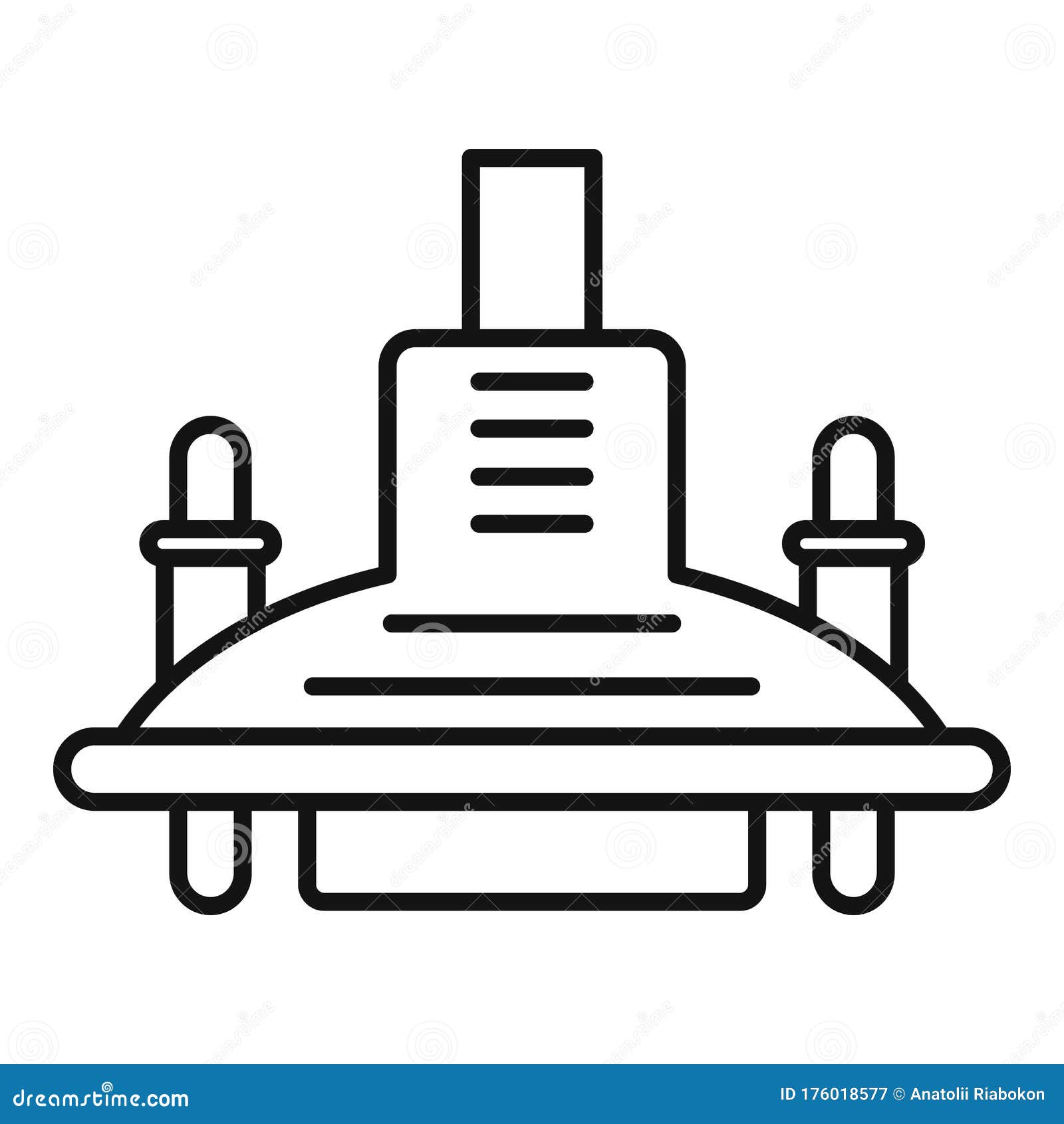 Electrical Adapter Icon, Outline Style Stock Vector - Illustration of ...