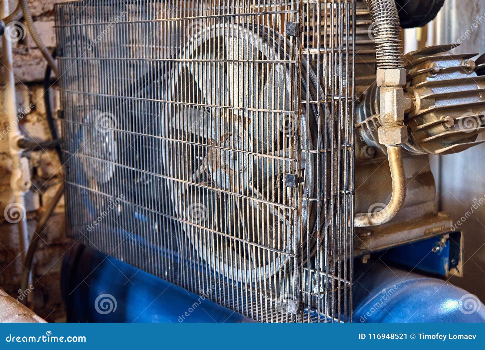 Electrical air compressor stock image. Image of energy - 116948521