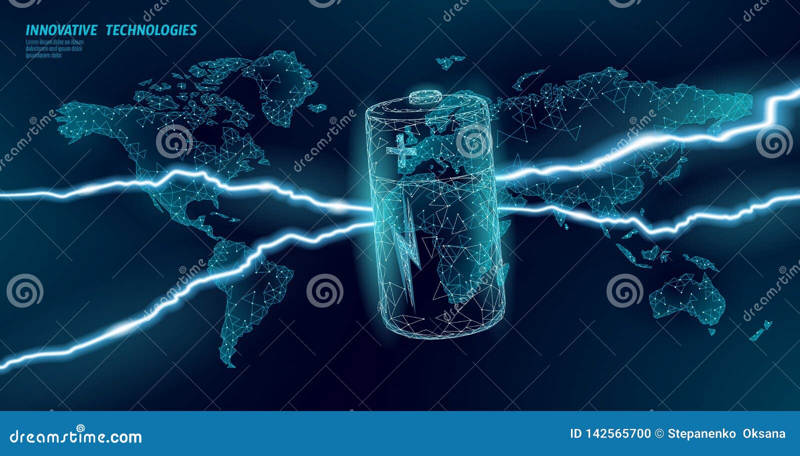 Electrical Alkaline Battery Global Problem Concept. Eco Environment ...