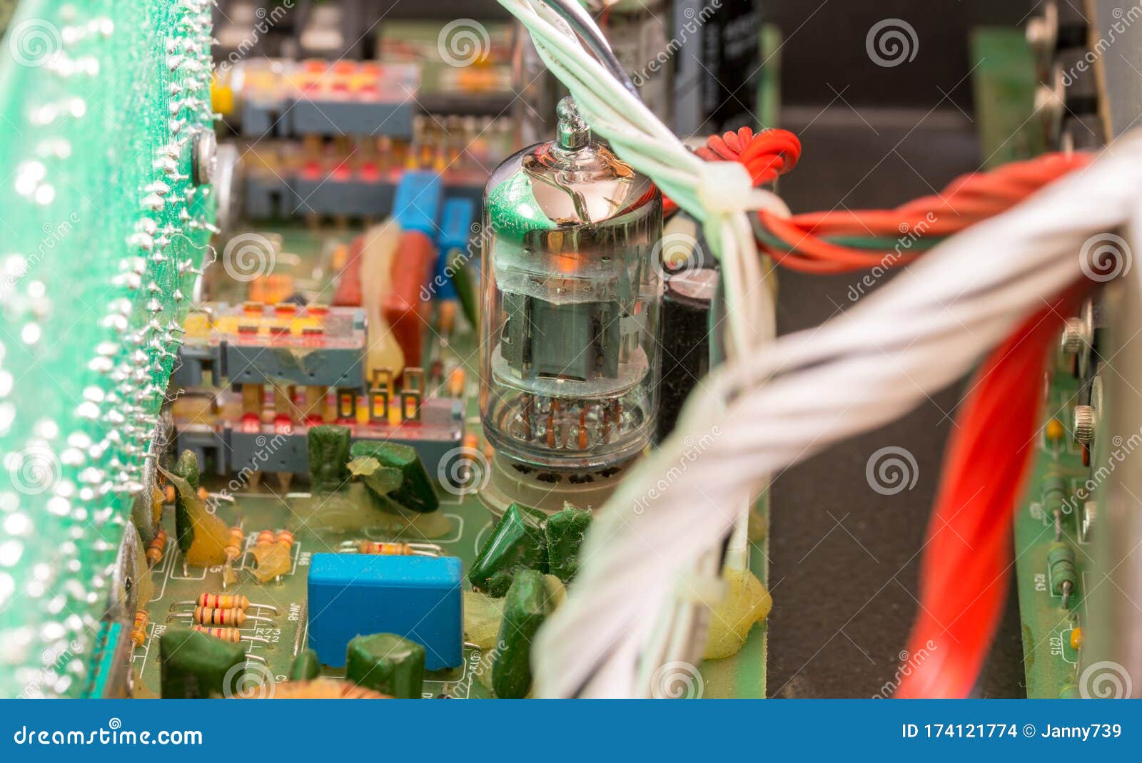 Electrical Assembly with Tube on a Circuit Board with Electrical ...