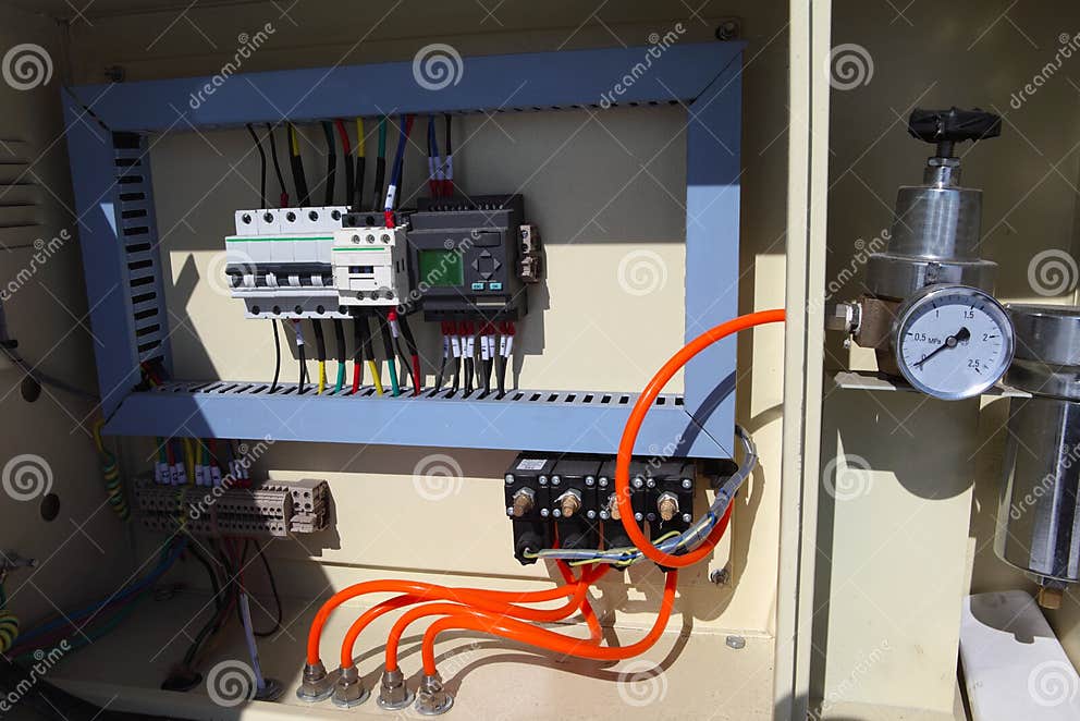 Electrical automation stock image. Image of connection - 24377329