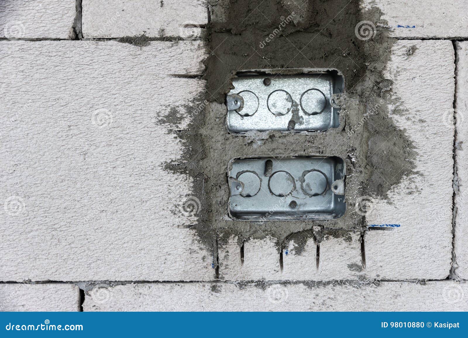 Electrical block stock photo. Image of architecture, brickwall - 98010880