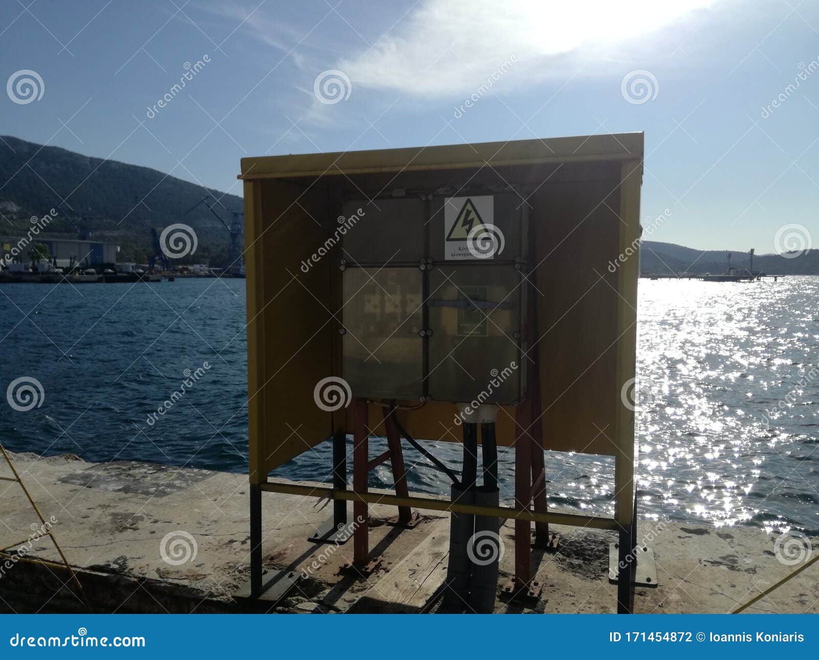 Electrical Board at a Shipyard Stock Photo - Image of shipyard, board ...