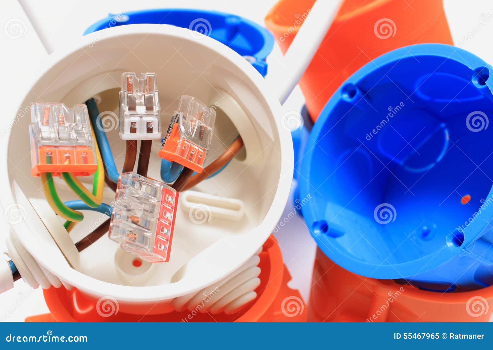 Electrical Box with Cables and Components for Use in Electrical ...