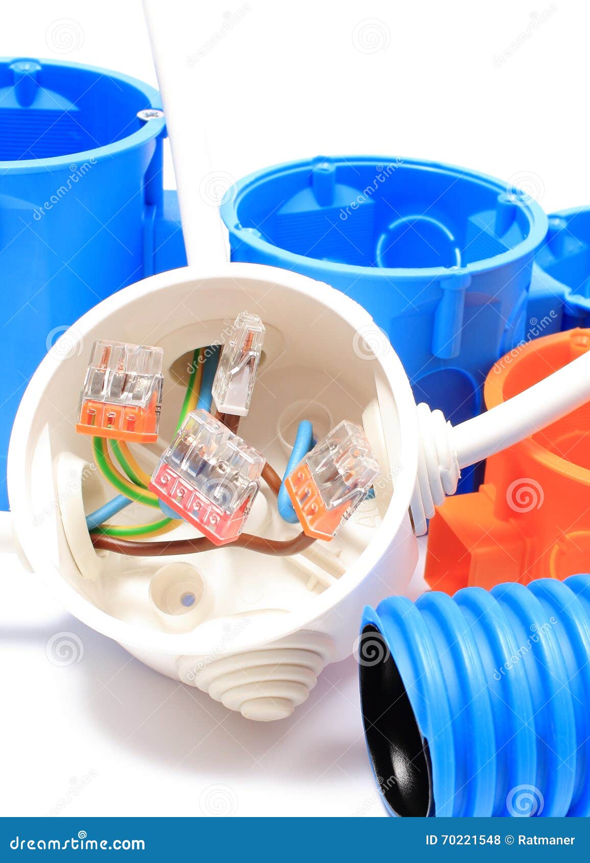 Electrical Box with Cables and Components for Use in Installations ...